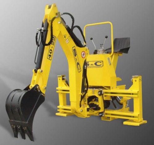 Retro-excavator pentru tractor – Eqinto – distribuitor de utilaje ...