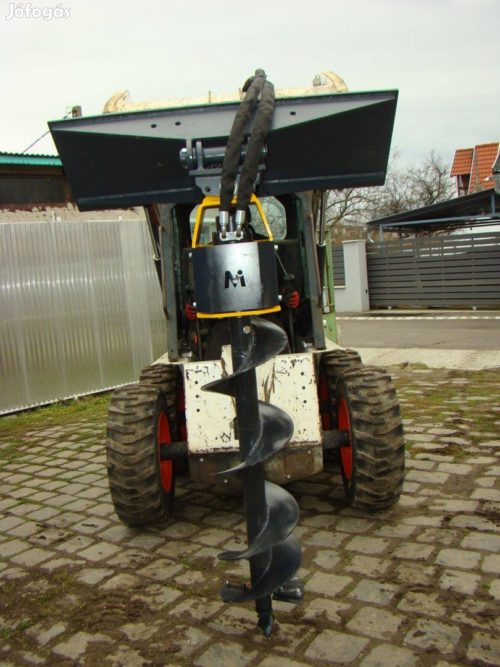 Foreză hidraulică cu burghiu pentru excavator și mini-încărcător tip ...